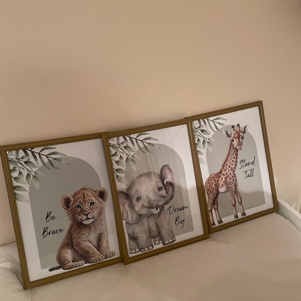 CHOOSE YOUR OWN Boho Safari Jungle Animal Elephant Giraffe Zebra Lion ...