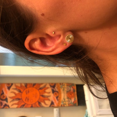 925 Sterling Silver Flower Septum Clicker/ Hinged Septum Ring/ - Etsy