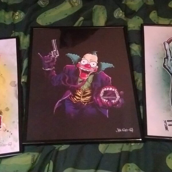 Krusty the Joker. 30x40 Poster/framed - Etsy