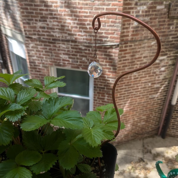 Plant Suncatcher, Copper Suncatcher, Sun Catcher Plant Stick, Plant ...
