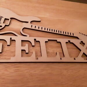 Guitar Name Sign Nursery Decor Personalized Wood Sign Music - Etsy