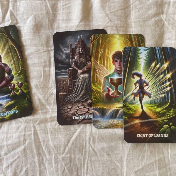 Whisper of Wolves Tarot Deck | Mystical Moonlight Fantasy Cards - Etsy