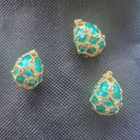 10 Pcs,18k Gold Filled Bell Pendant, Charms for Bracelet, Dangling Bell ...