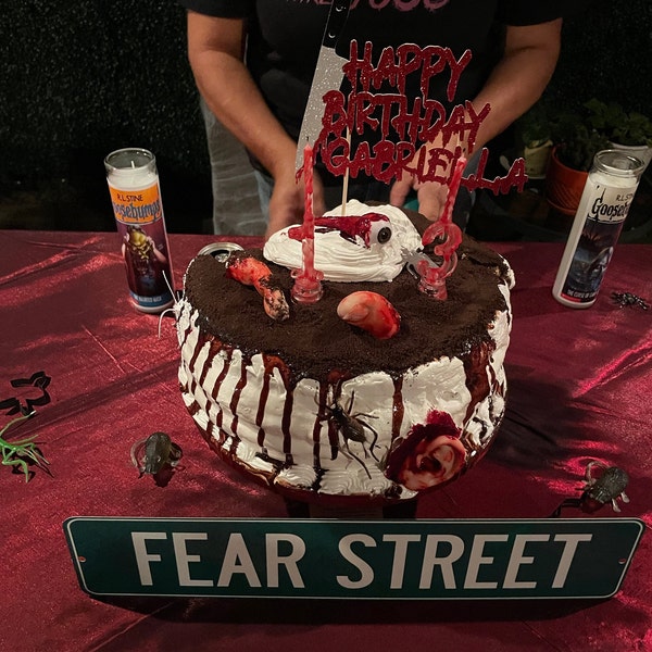 Horror Knife Cake Topper/horror Cake Topper/halloween Happy Birthday ...