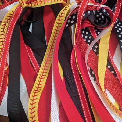 5 Yds 7/8 Lacrosse Sticks Ball 19 RIBBON COLORS Red Navy Black White ...