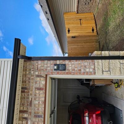 K Smart Sign Laser Cut Matt Black & Copper Mirror Personalised Door ...