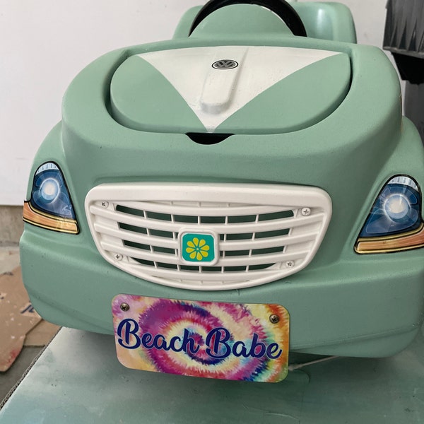 Personalize This Aluminum Bicycle Tag, License Plate Printed With Your ...