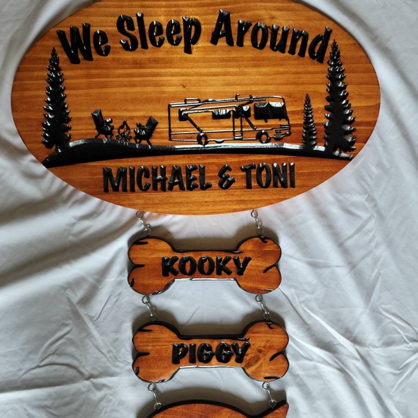 RV Sign, Camper Sign, Engraved Camper Sign, RV Gift, Campground Sign ...