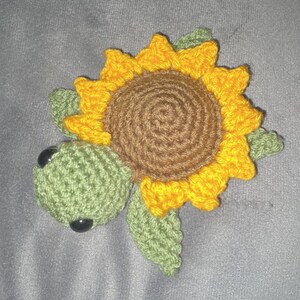 Sunflower Turtle Crochet Pattern - Etsy