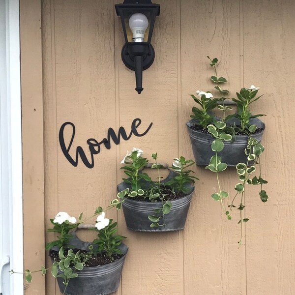 Home Metal Sign - Metal Wall Art - Home Sign - Metal Words - Metal Wall ...