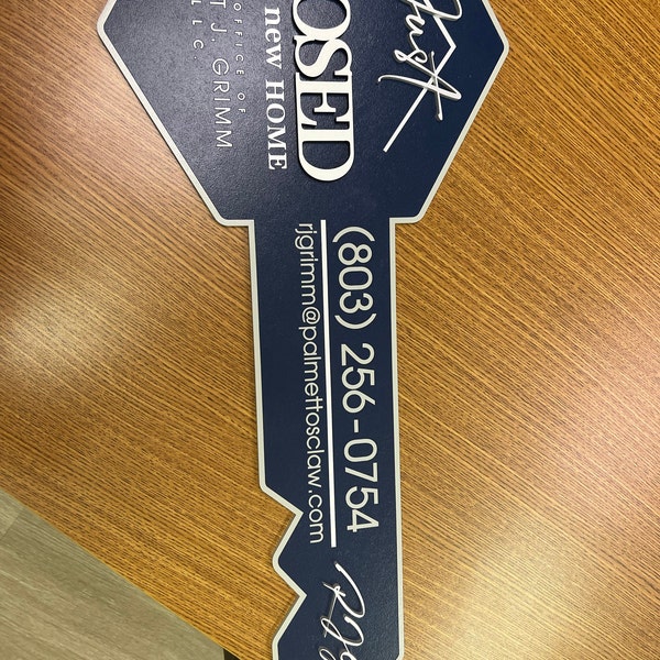 Just Closed on My New Home, Key Sold Sign, 3D Closing Photo Prop, Key ...