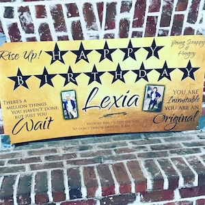 Hamilton the Musical, Birthday Banner, Broadway Play, Personalized ...