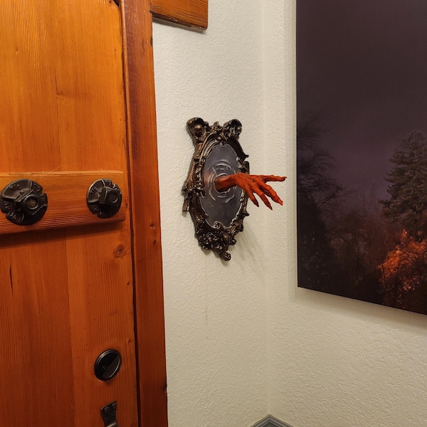 Spectral Hand Wall Plaque, Large Version, Blood Red, Resin | Victorian ...