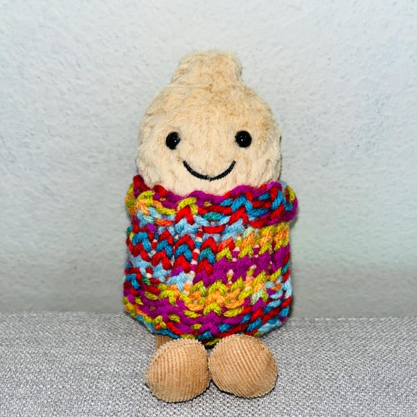 Lemonade the Small Knit Frog Doll - Purple 5 Inch Amigurumi Frog ...