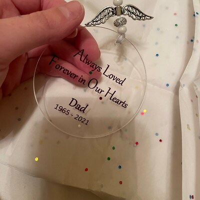 Pearl Angel Dream Catcher memorial Gift bereavement Gift customizable ...