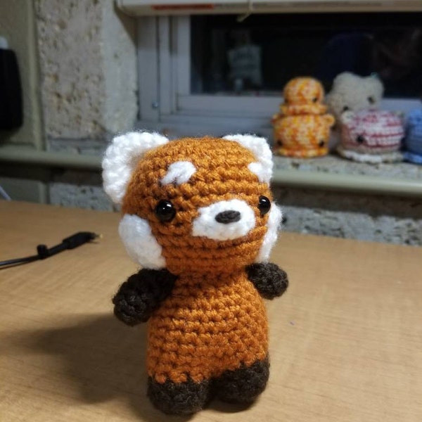 The Red Panda Fur Baby Crochet Pattern | Amigurumi | Red Panda Plushie ...