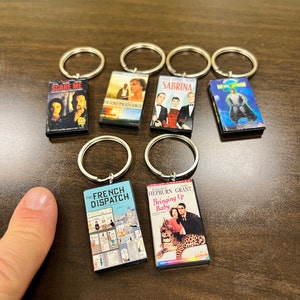 Miniature VHS Movie Keyring ANY Movie You Like Novelty 80s Film Gift ...