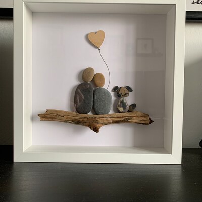 Pebble People 6 Coloured Dogs Pebblessmoothish and Flatish - Etsy