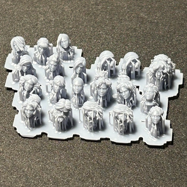 Alternative Female Heads - 28mm - Wargaming - Resin Models - Fine ...