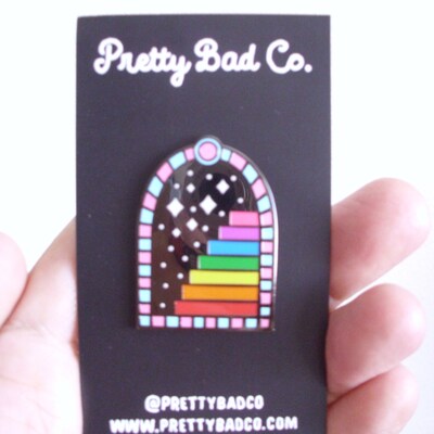 Rainbow Portal Pin. Pride Stair Portal Enamel Pin. LGBT LGBTQ - Etsy