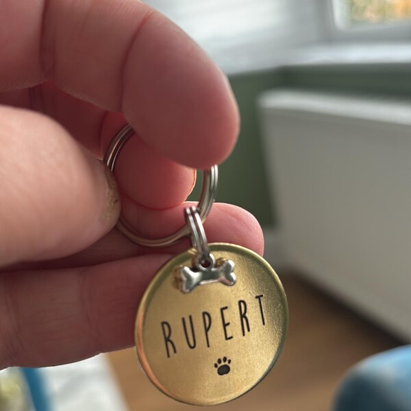 Unique Paisley Pattern Pet ID Tag - Custom Deep Engraved Dog Tag, Dog ...