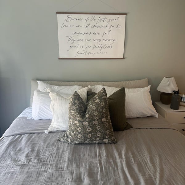 Bible Verse Wall Art | Christian Wall Art | Extra Large Vintage Wall ...