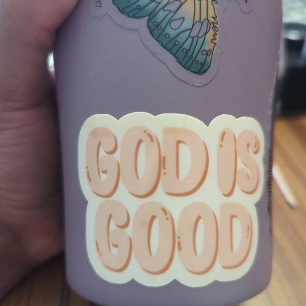 God is Good Hand Lettered Sticker, Faith Sticker - Etsy