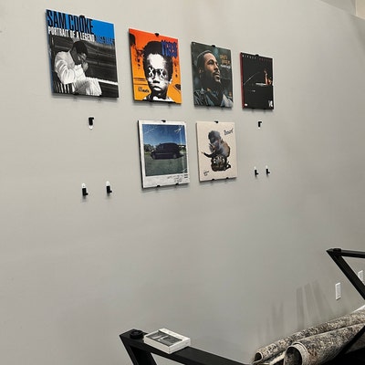 Multi-pack Minimalist Vinyl Wall Mounts Damage-free Album Holders, Wall ...