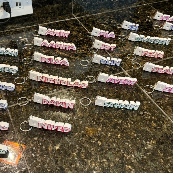 ROBLOX Personalized Custom Name Tag, Keychain, Keyring, Zipper Pull ...