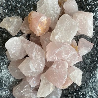 3 Lb Bulk Lot Raw Rose Quartz Natural Stones 'A' Grade Premium Quality ...