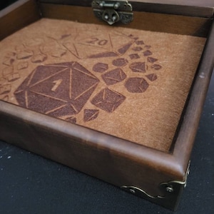 DND Tray Dnd Vault for Dice Old Wood Dnd Dice Case Personalized DND ...