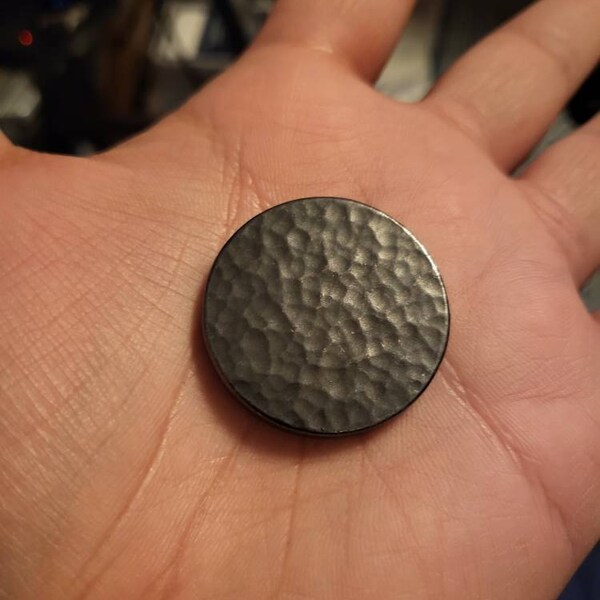Hammered Copper Worry Stone Coin - Etsy