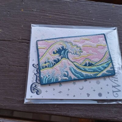 Wave Patch Ocean Iron on Patch Sea Beach Surf Make Waves Great Wave ...