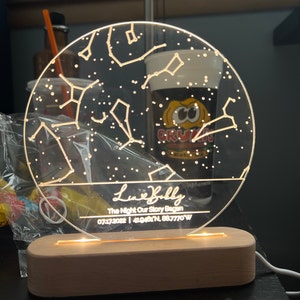 Custom Night Light Personalized Night Light Custom Name Night Light ...