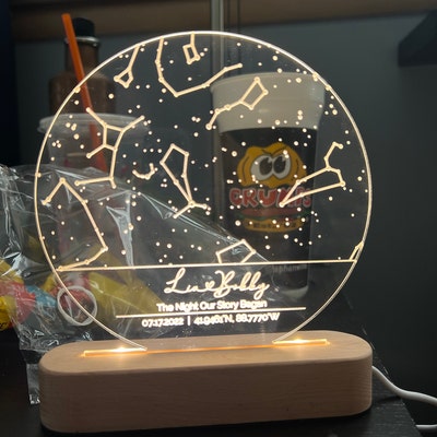 Custom Night Light Personalized Night Light Custom Name Night Light ...