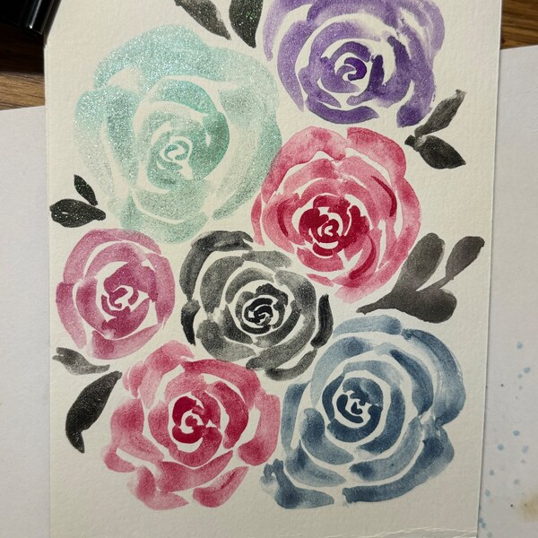 Custom Lettering With Background, Watercolor Background Calligraphy ...