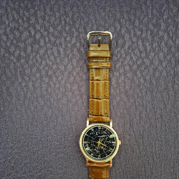 Vincent Van Gogh "cafe Terrace at Night" Leather Watch, Vincent Van ...