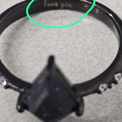 Womens Galaxy Orion Nebula Ring, Black Titanium Plated Engagement Ring ...