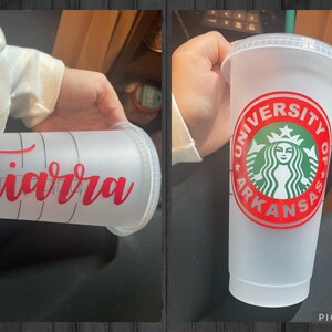 Starbucks Cup College Starbucks Cup Personalized University | Etsy