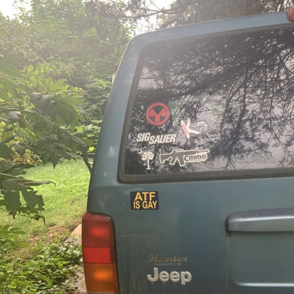 ATF Decal | Atf Sticker | Atf Dog | Funny Sticker | Gun Sticker | Aft ...