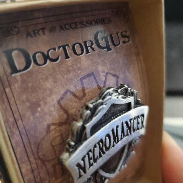 Necromancer Class Badge - RPG Character Class Pin - Handcrafted Pewter ...