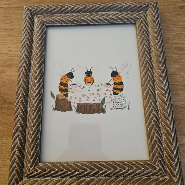 Bee Tea Time - Printable Art - Etsy