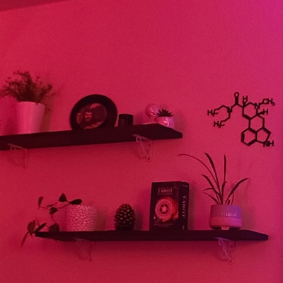 LSD Molecule Wall Decor LSD Molecule Wall Art Chemistry Molecule Art ...