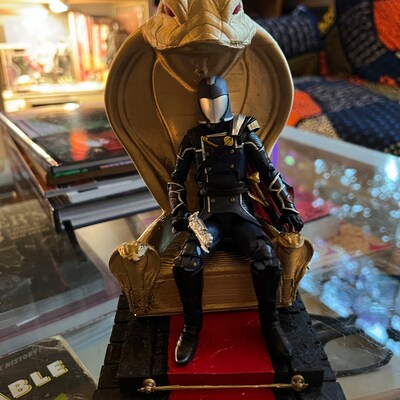 GI Joe 3d Printed Throne & Podium for Cobra Commander Destro for 6 Inch ...