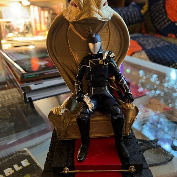 GI Joe 3d Printed Throne & Podium for Cobra Commander Destro for 6 Inch ...