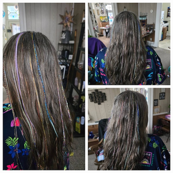 12 Super Long Feather Hair Extensions, Long Whiting Grizzly Real ...