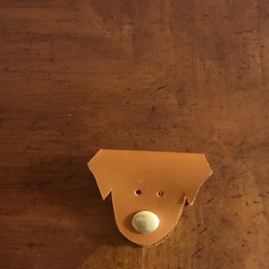 Puppy Leather Cord Organizer // Leather Cord Keeper // Cord Holder ...