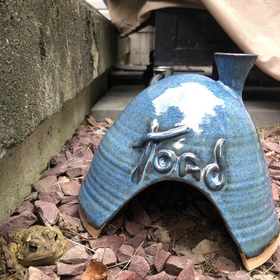 Toad House Ceramic 7 Inches Round With One or Two Doors. - Etsy