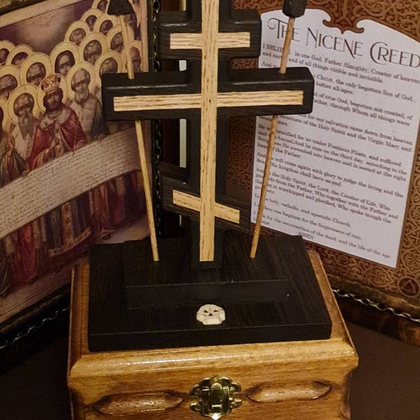 Oak Wooden Orthodox Wall Cross - Etsy