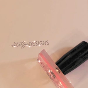 Custom Logo Stamp Acrylic Rubber Stamp Custom Business - Etsy